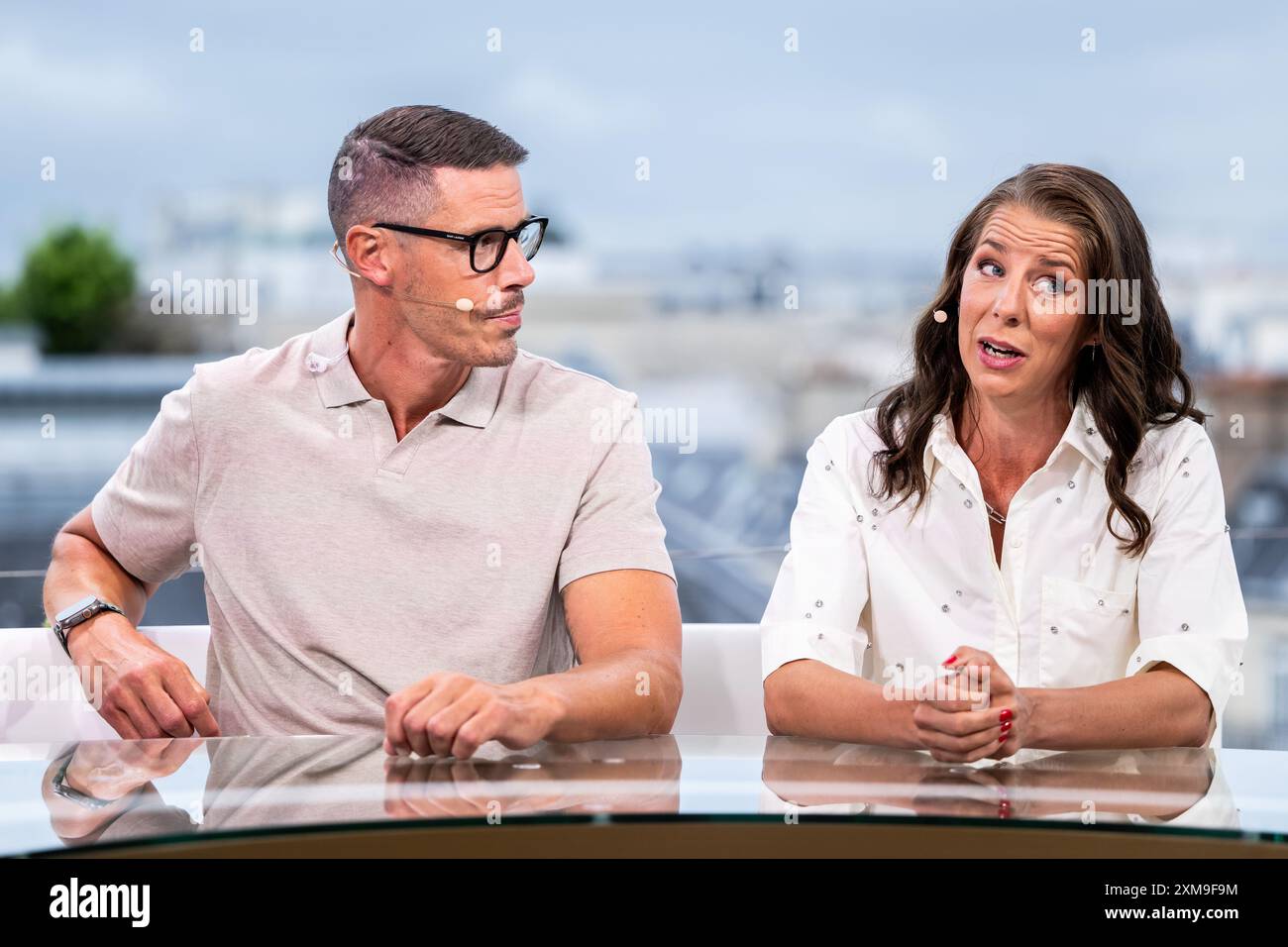 Paris, France. 26th July, 2024. 240726 Experts Kim Andersson and ...