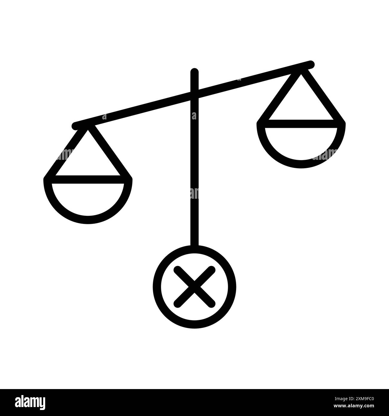 Inequality icon black line Black and White Stock Photos & Images - Alamy