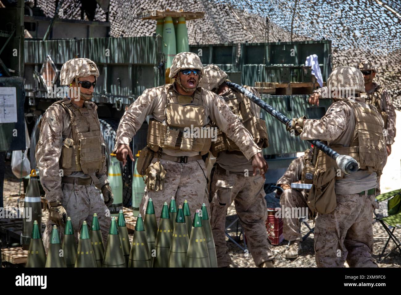 U.S. Marines with 5th Battalion, 14th Marine Regiment, 4th Marine ...