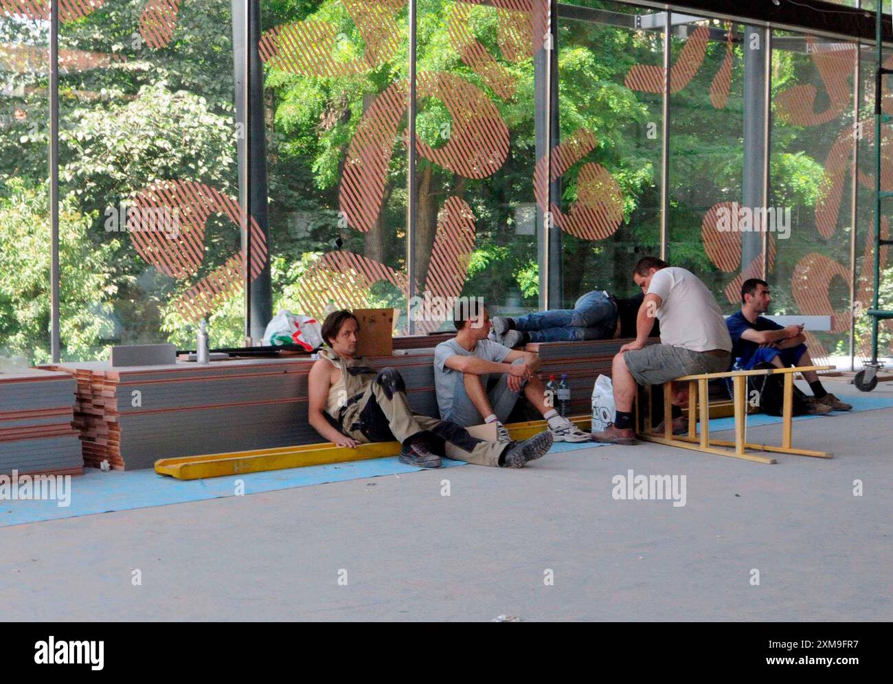 the working time of an employee at the workplace in a company working ...