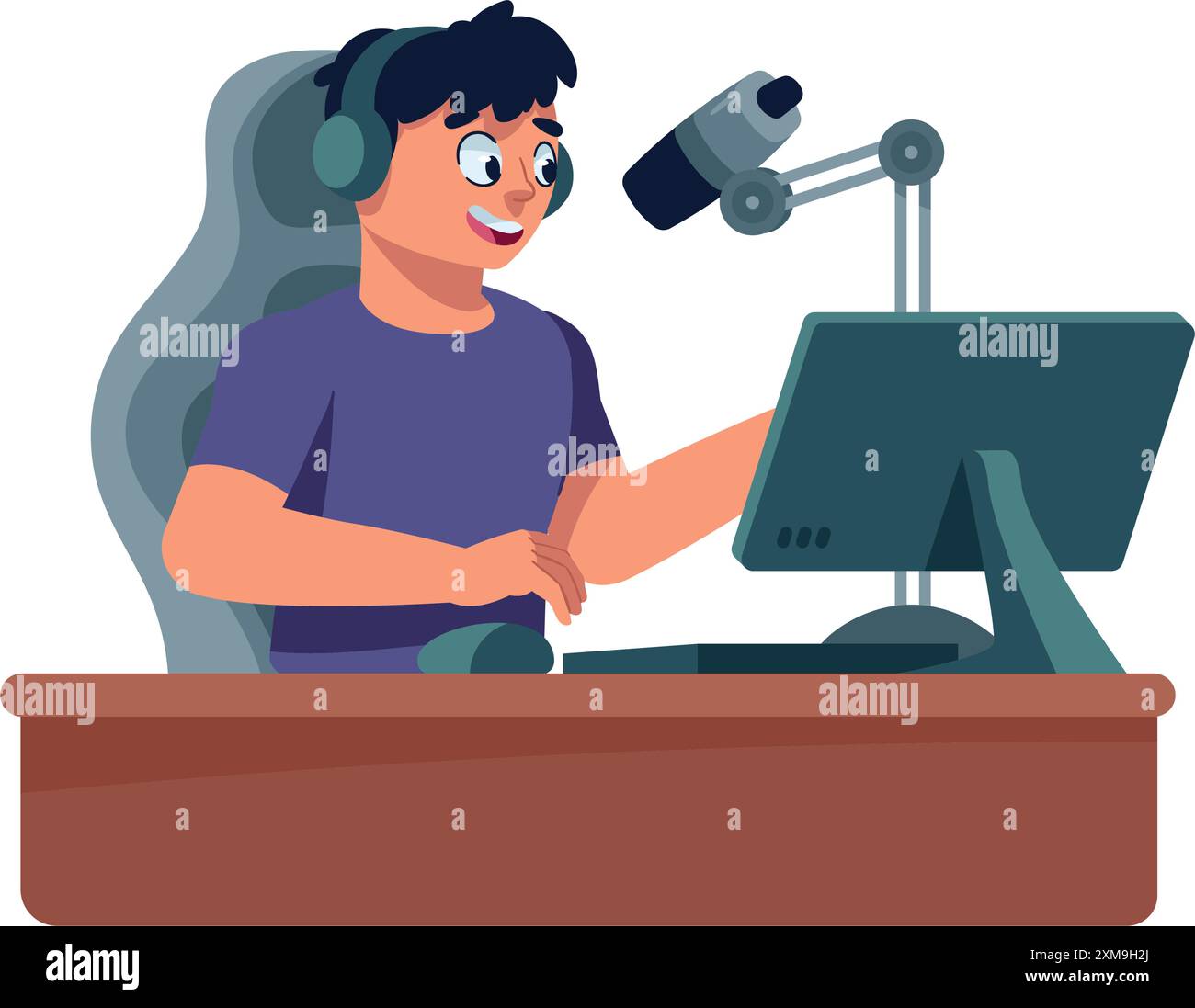 Streamer player Stock Vector Images - Alamy