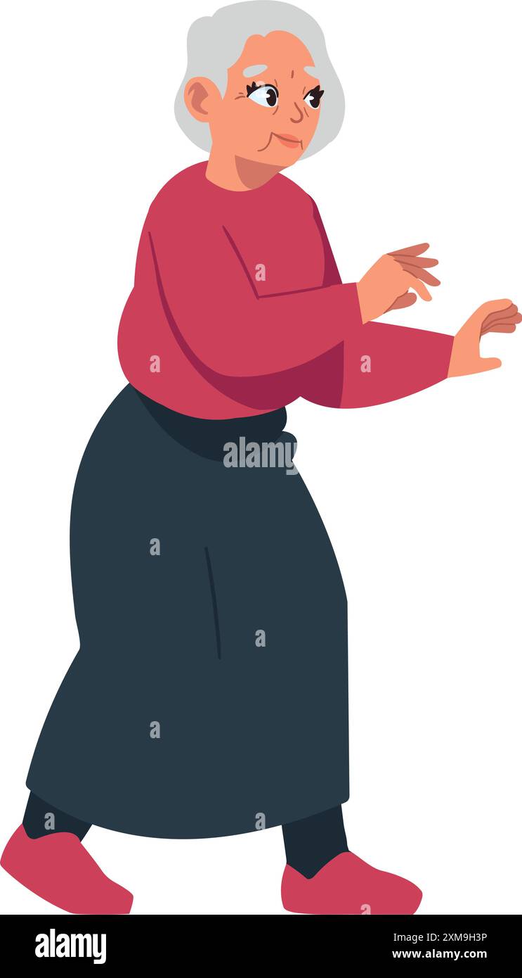 old chinese woman Stock Vector Image & Art - Alamy