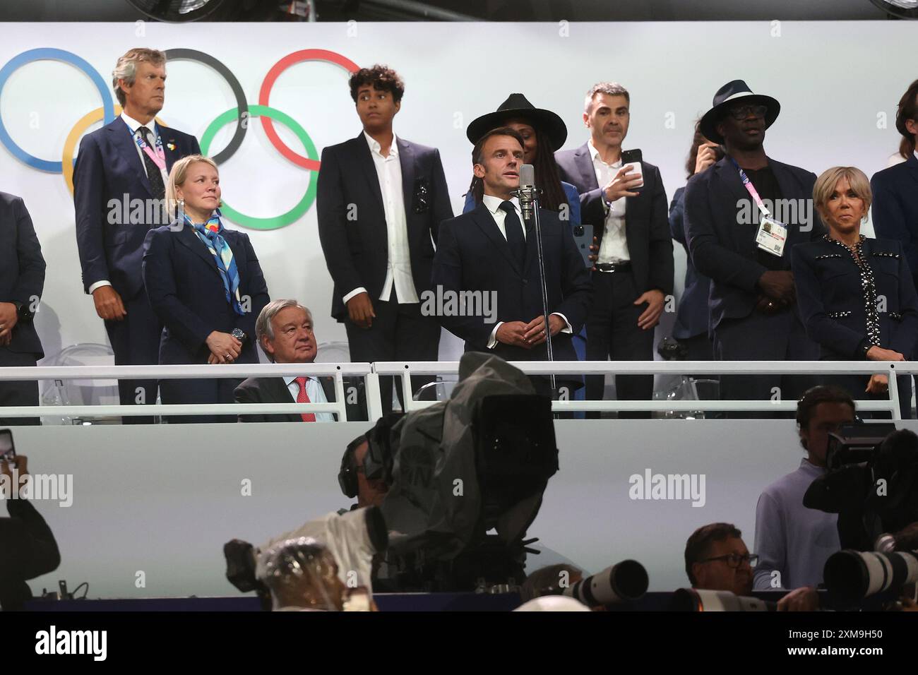 Emmanuel macron 26 july 2024 hi-res stock photography and images - Alamy