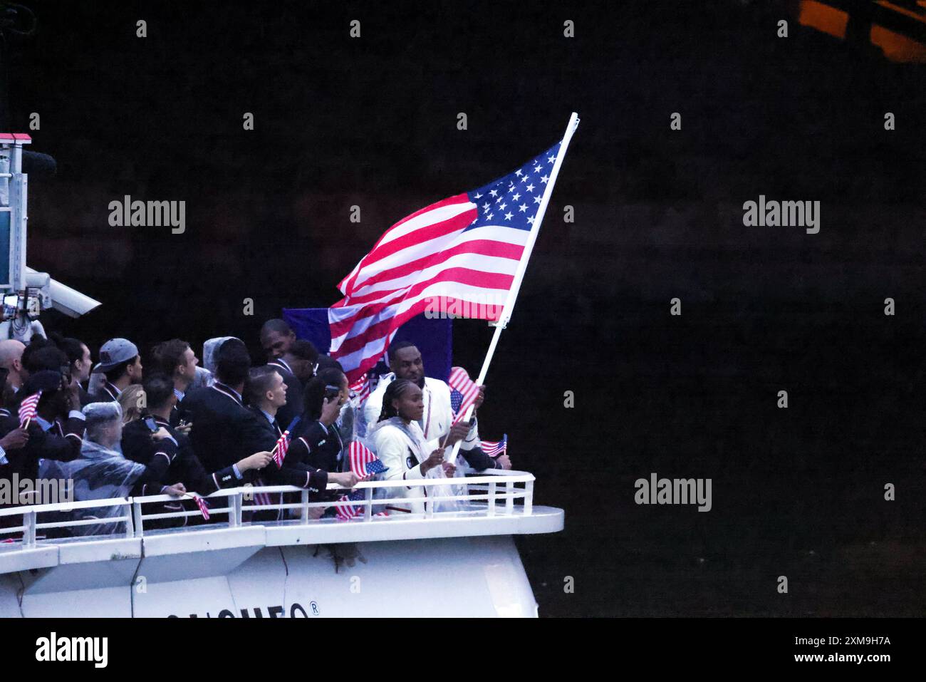 Paris, France. 26th July, 2024. Olympic Opening Ceremonies. American ...