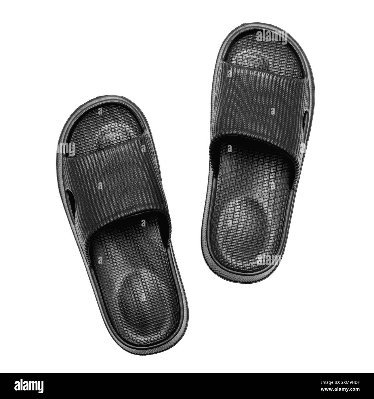 Flip flop black slippers Black and White Stock Photos & Images - Alamy