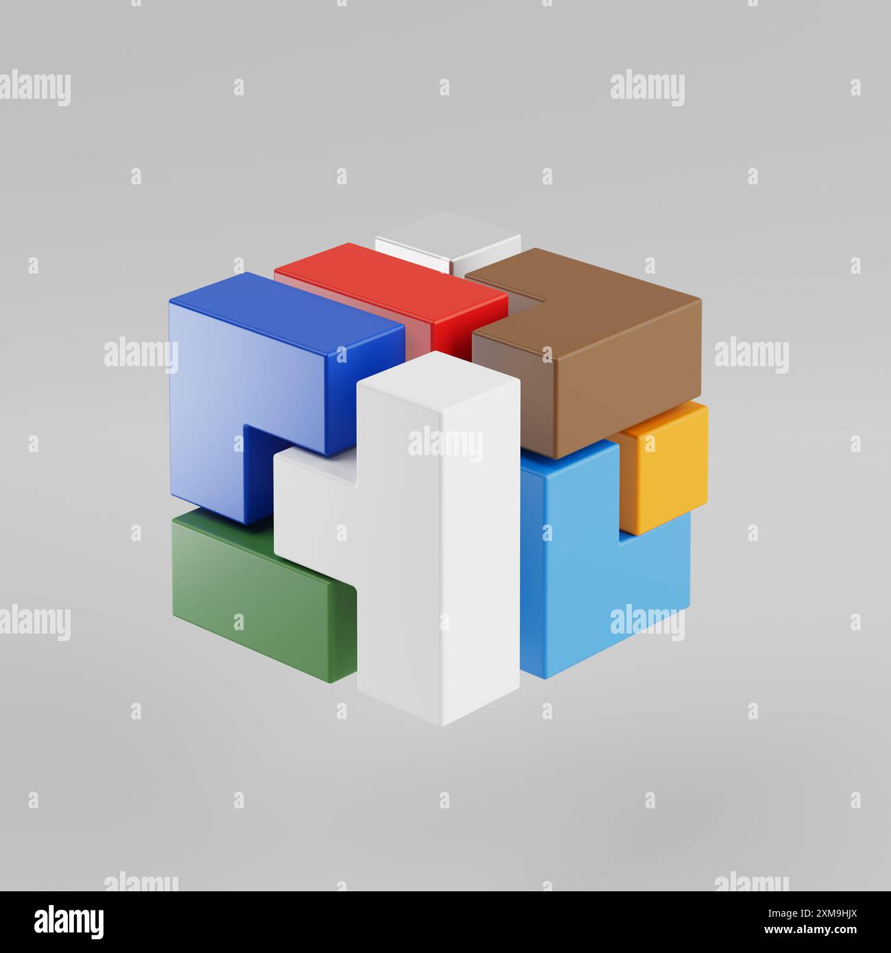 3d cube logo hi-res stock photography and images - Alamy