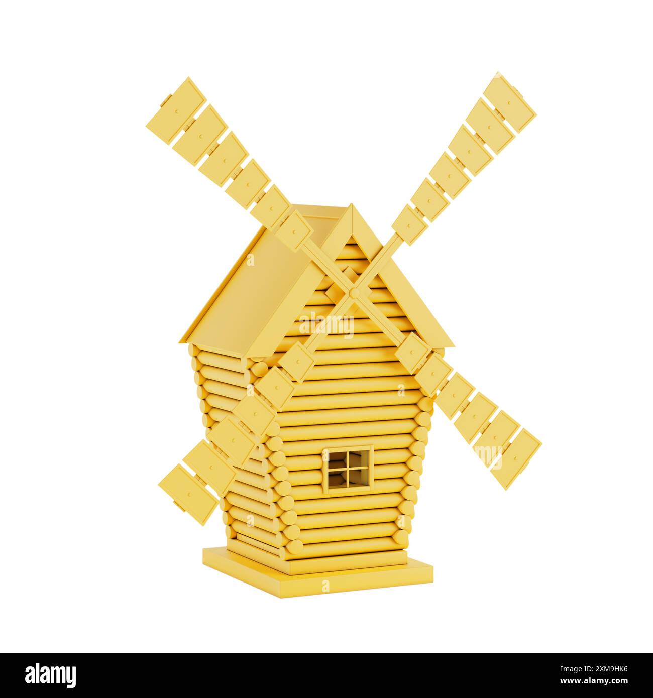 Wind farm in field Cut Out Stock Images & Pictures - Alamy