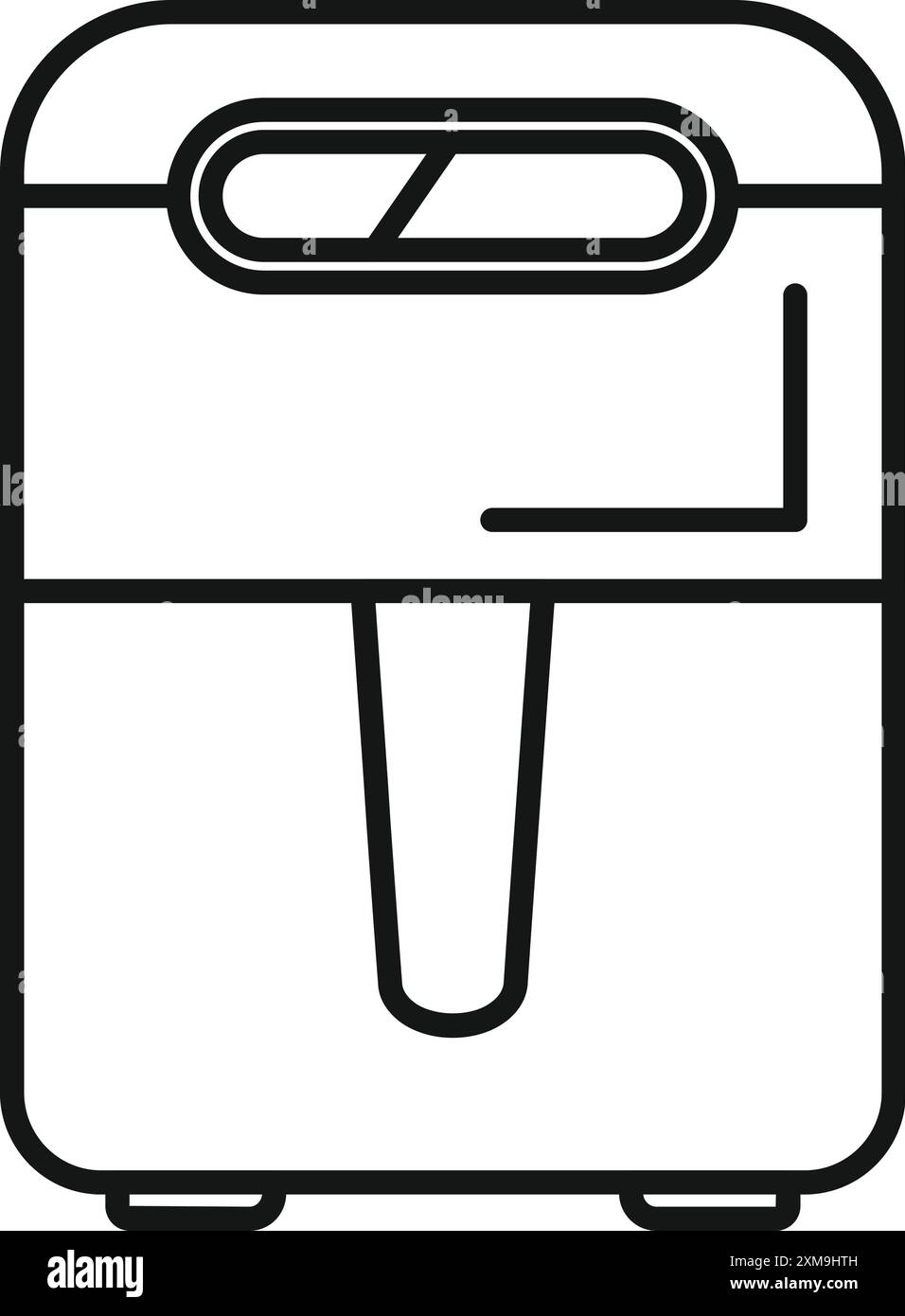 Modern deep fryer machine for cooking, frying potato chips or french ...