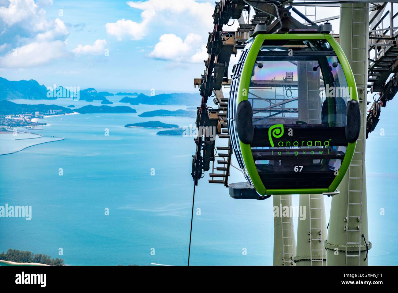 Langkawi Island,Malaysia-May 02 2023: Also known as Langkawi Sky Cab,a ...