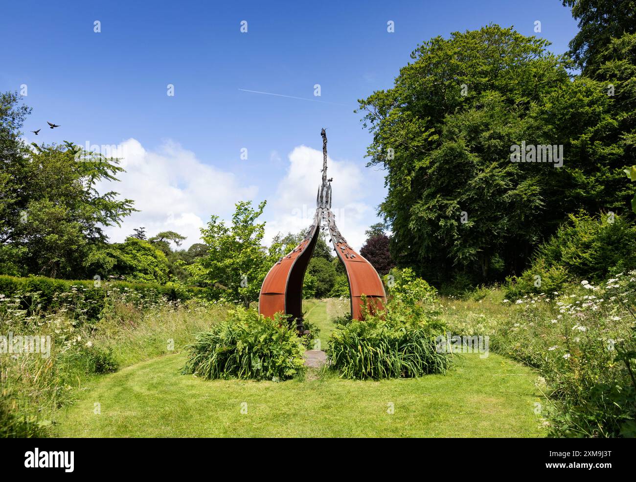 The contemporary pavilion in Killruddery Gardens,a memorial to the late ...