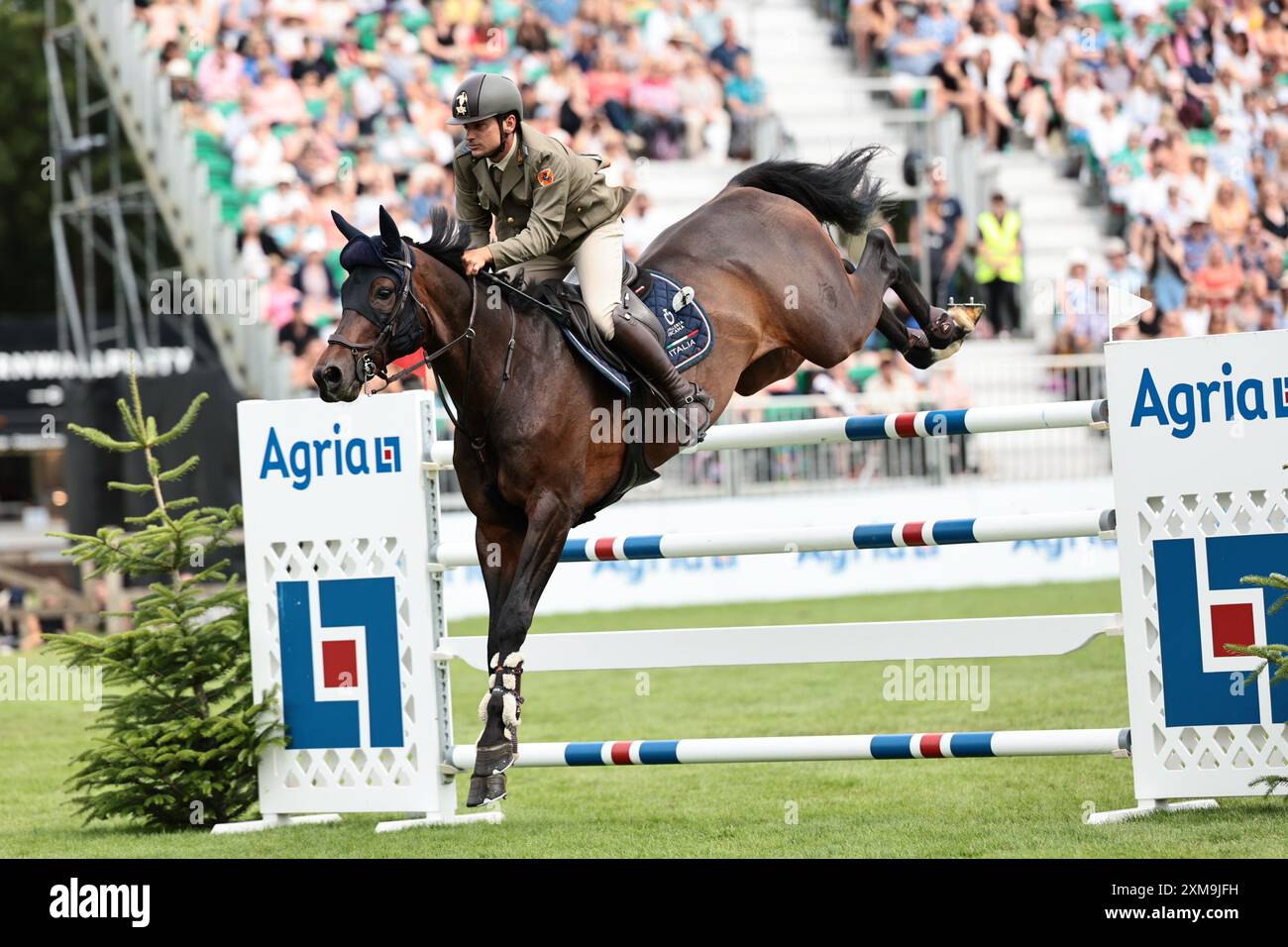 Nico LUPINO of Italy with INIESTA during the CSI5* Agria Nations Cup of ...