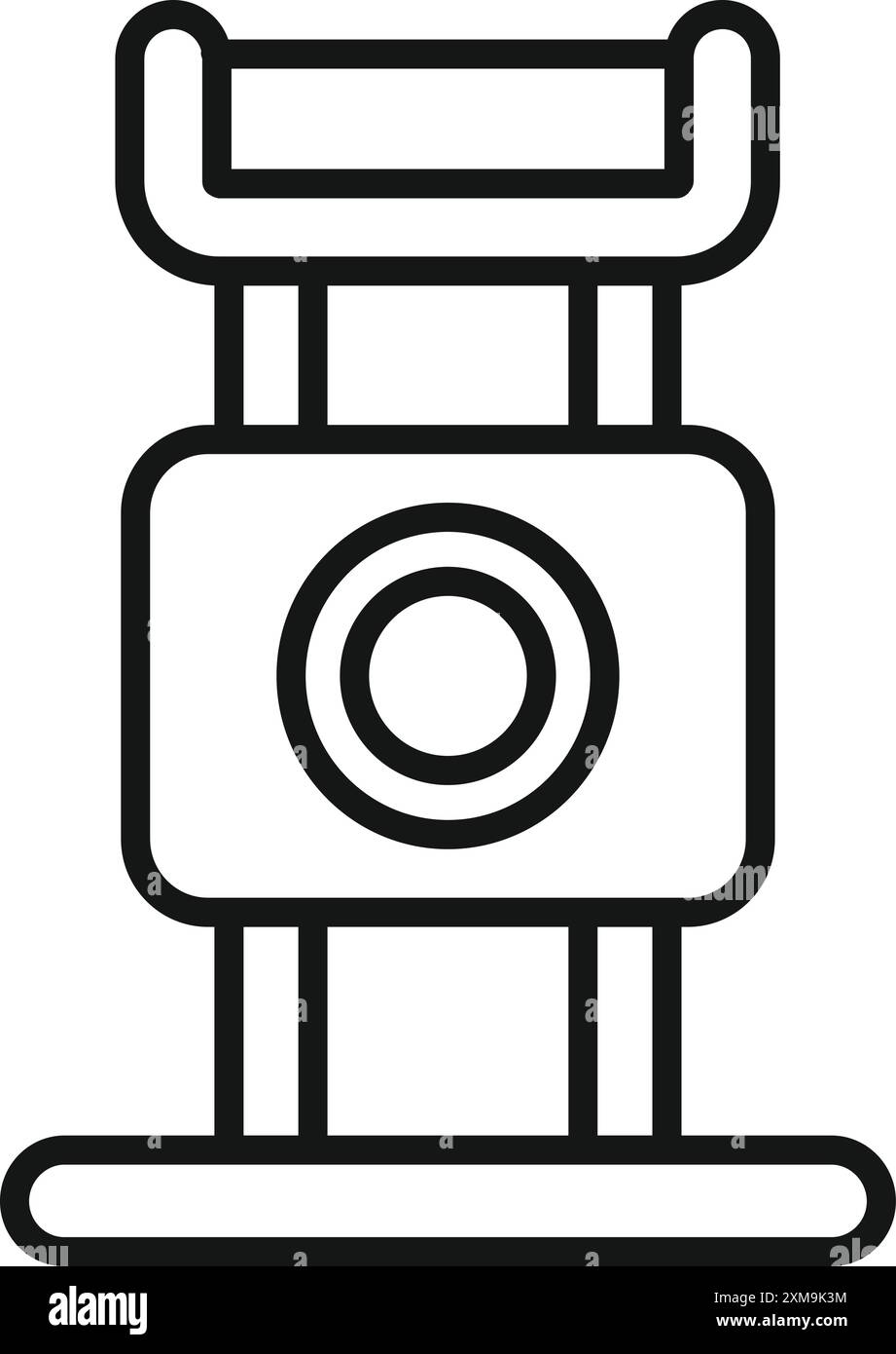Simple oil well icon representing the extraction of fossil fuels Stock ...