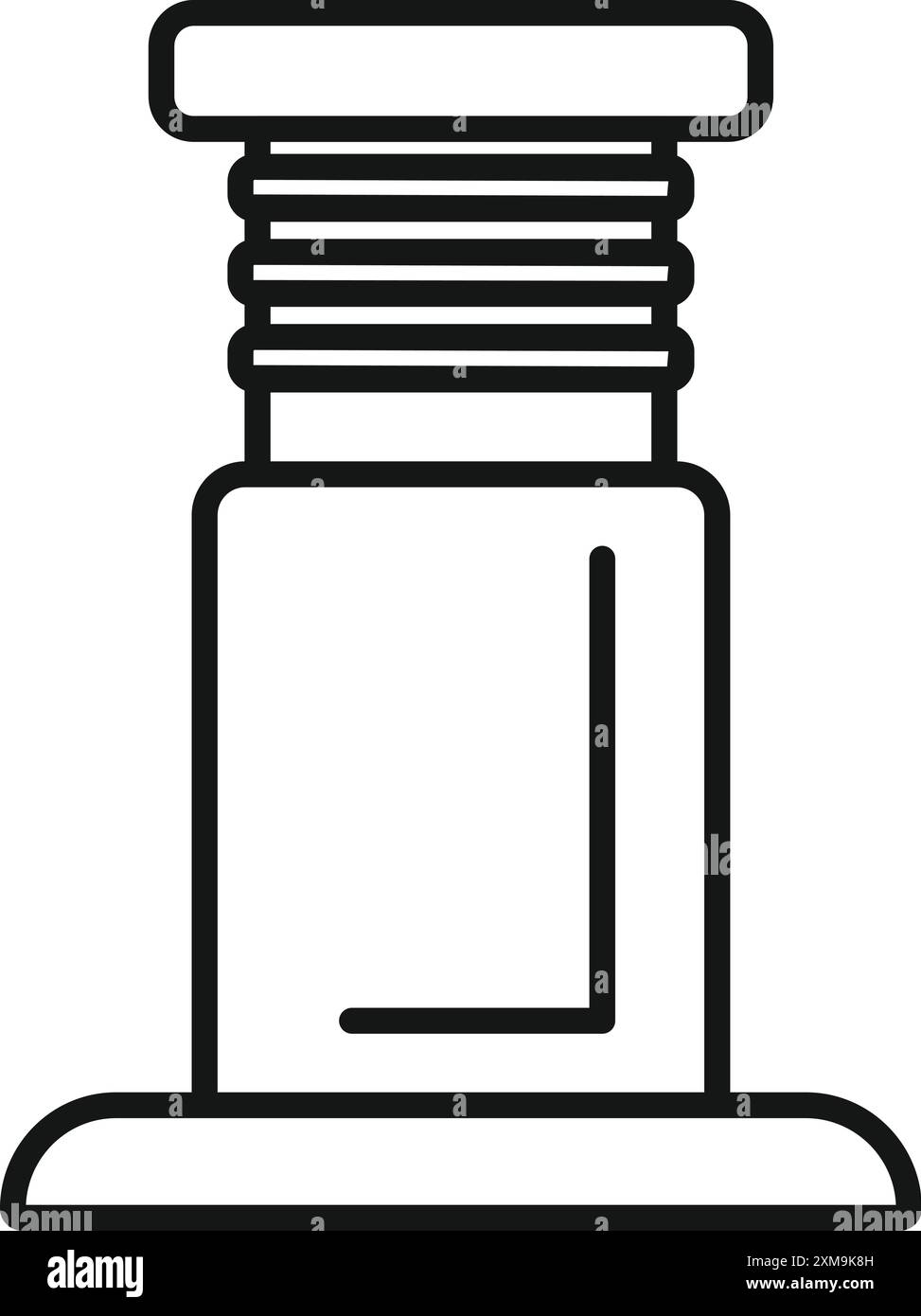 Water well pump icon representing a system for extracting groundwater ...