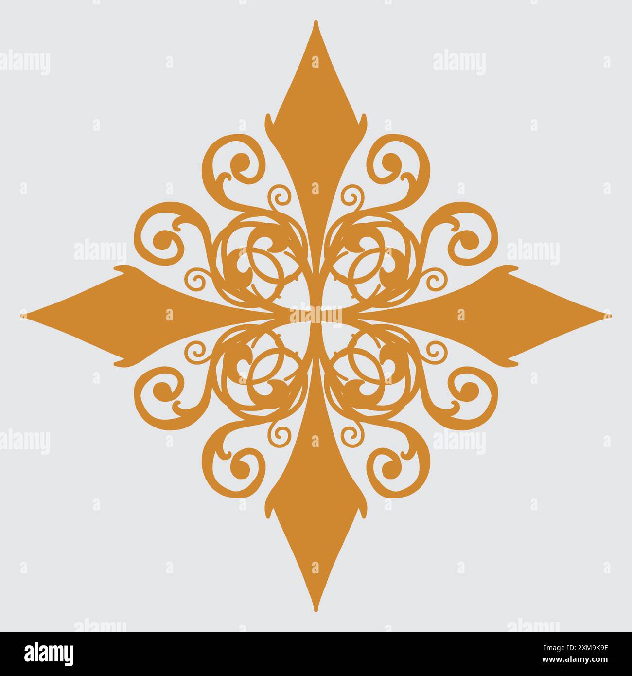 Floral scroll divider Stock Vector Images - Alamy
