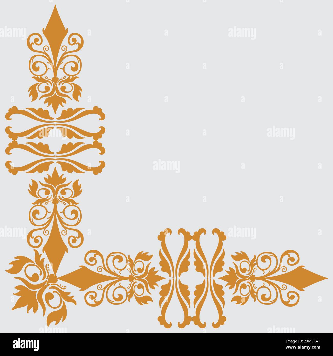 Vintage baroque frame scroll ornament Stock Vector Image & Art - Alamy