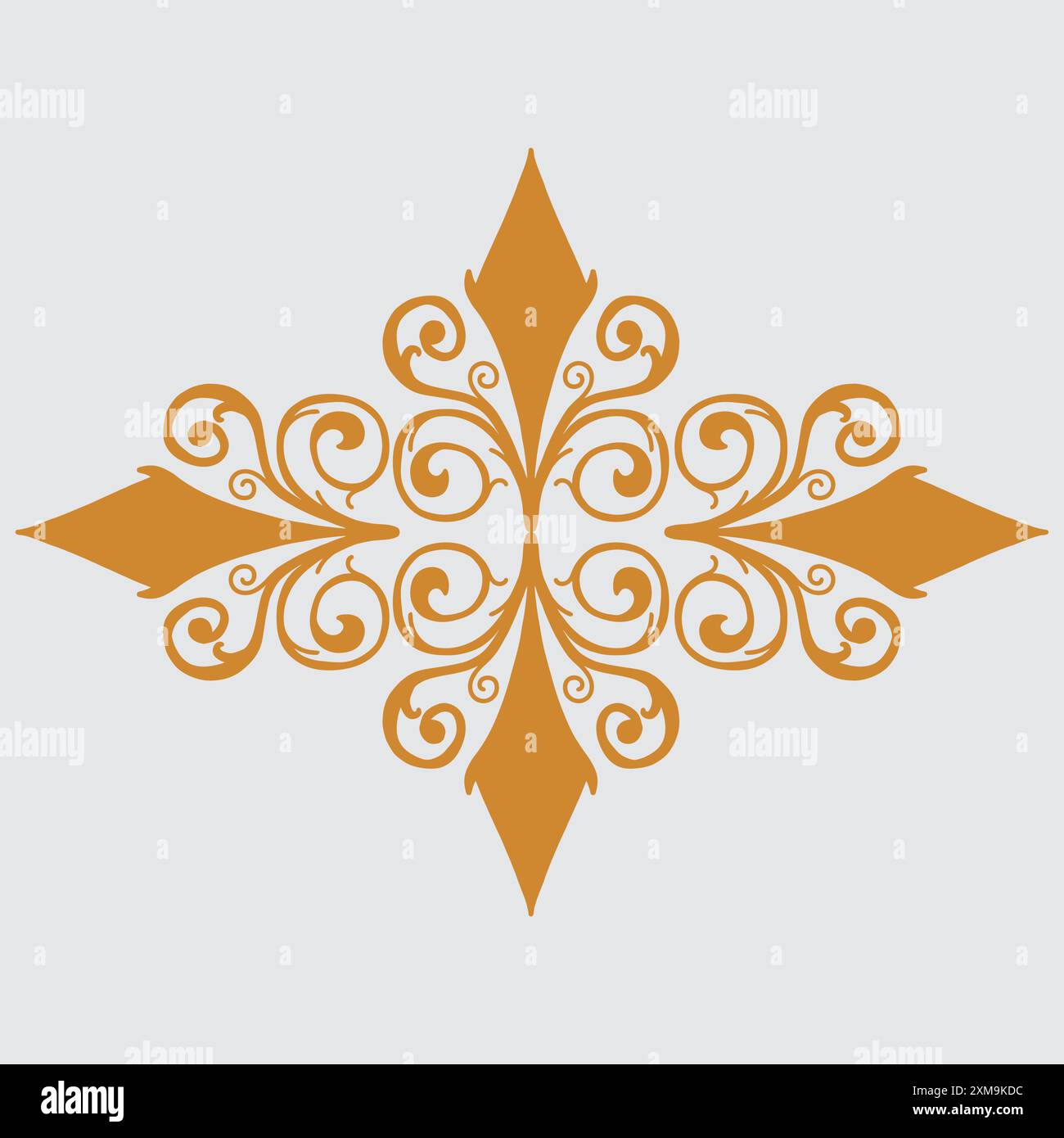 Vintage baroque frame scroll ornament Stock Vector Image & Art - Alamy