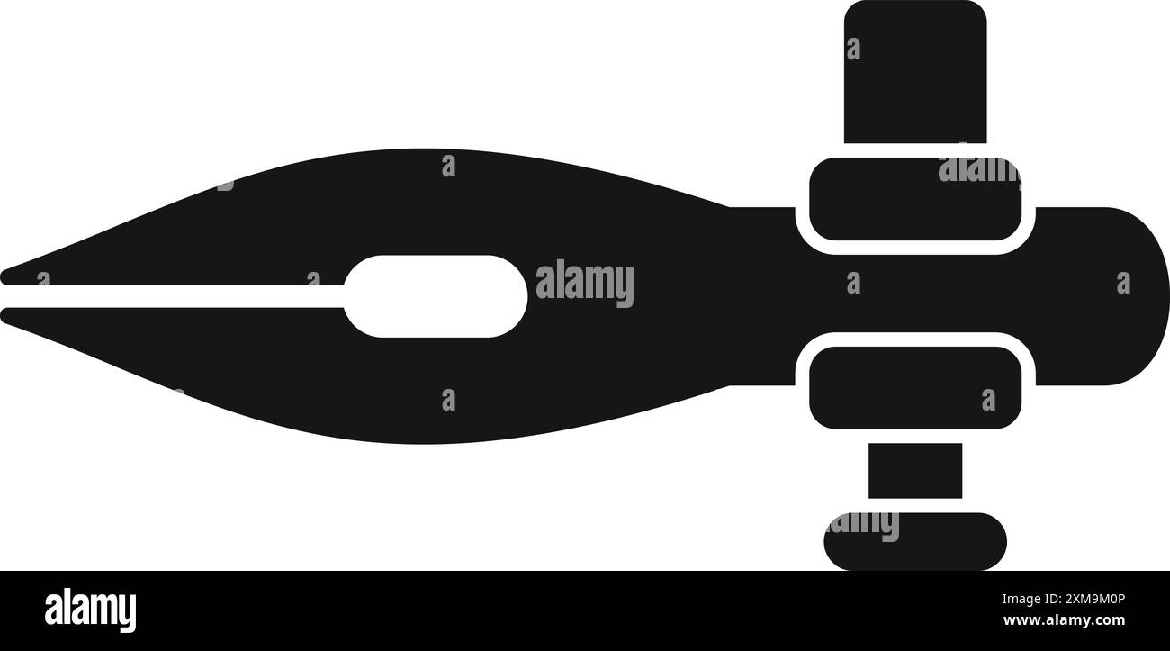 Fountain pen nib icon representing a classic writing instrument for ...