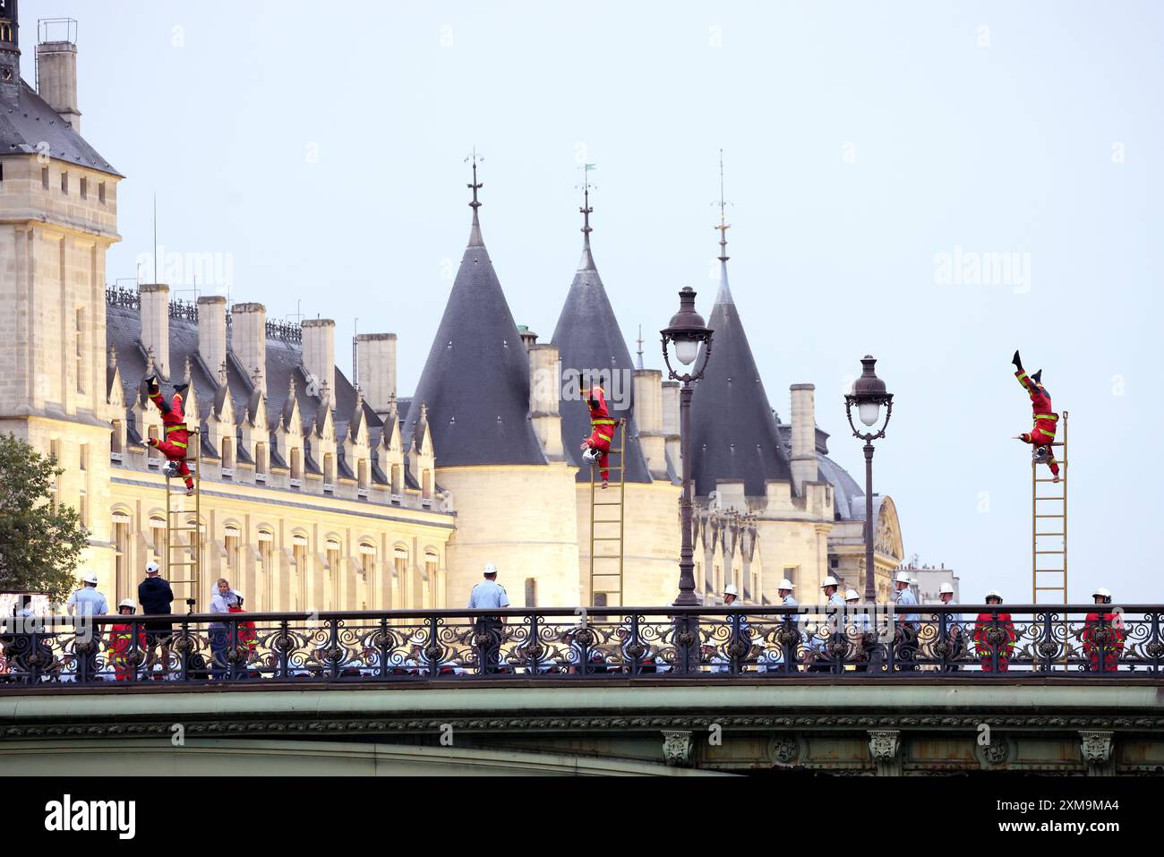 Paris olympics opening ceremonies performers hi-res stock photography ...