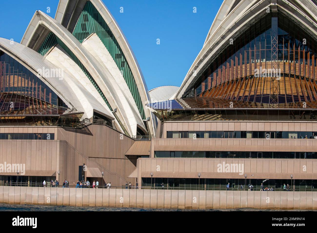 Sydney Opera House close up view of the Opera house from Sydney harbour ...