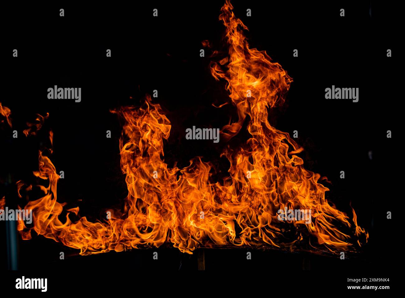The fire, burning flame. Large burning flaming fire Stock Photo - Alamy