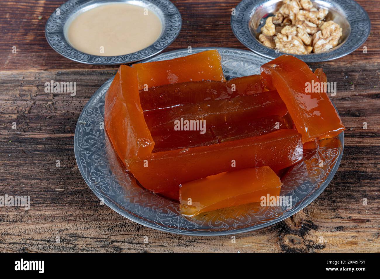 Turkish traditional Pumpkin Dessert (kabak tatlisi). Turkish Crispy ...