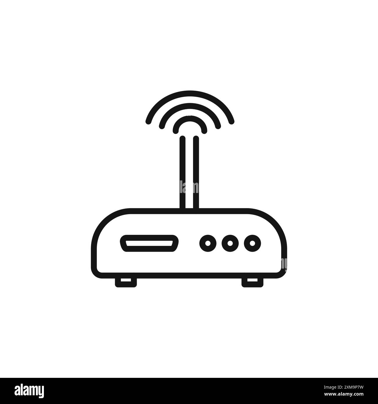 Simple black internet wifi router hi-res stock photography and images ...