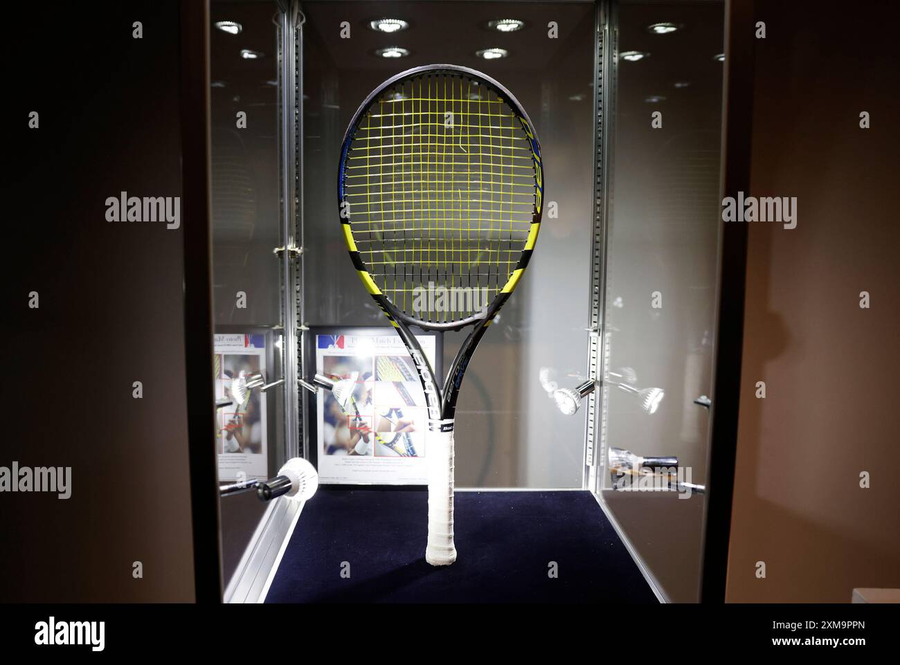 New York, United States. 26th July, 2024. A match used Rafael Nadal ...