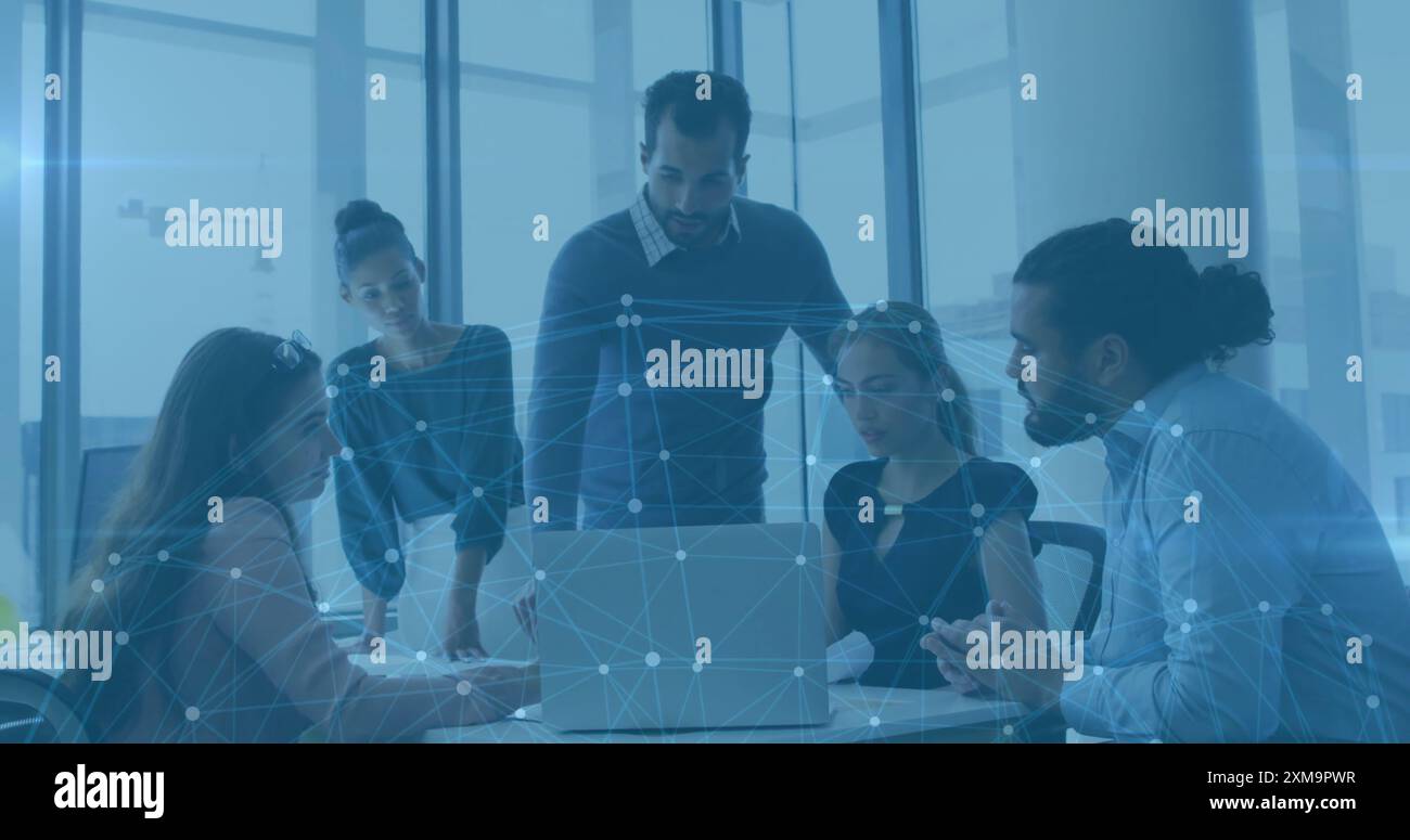 In business meeting network connections hi-res stock photography and ...