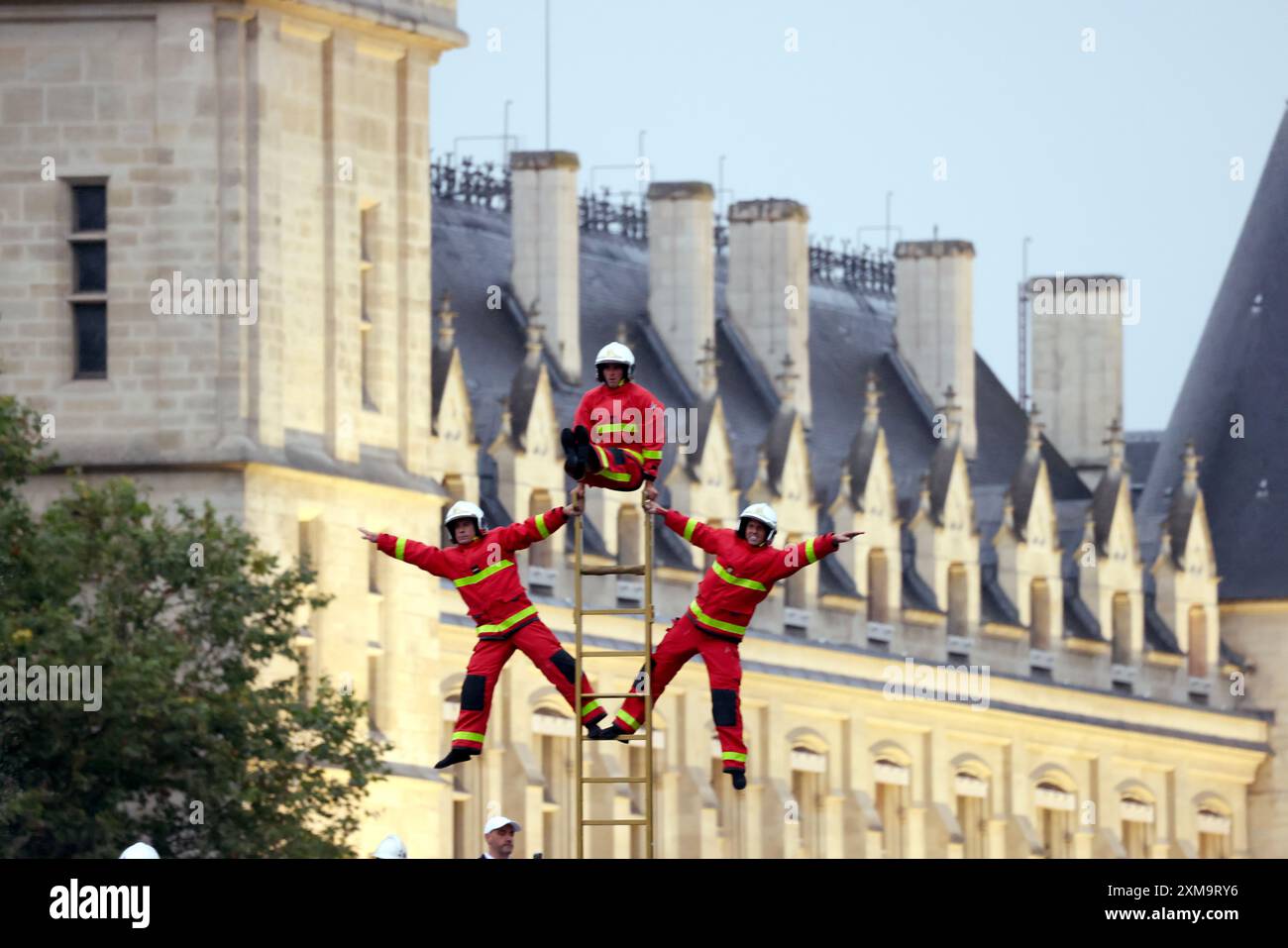 Paris olympics opening ceremonies performers hi-res stock photography ...