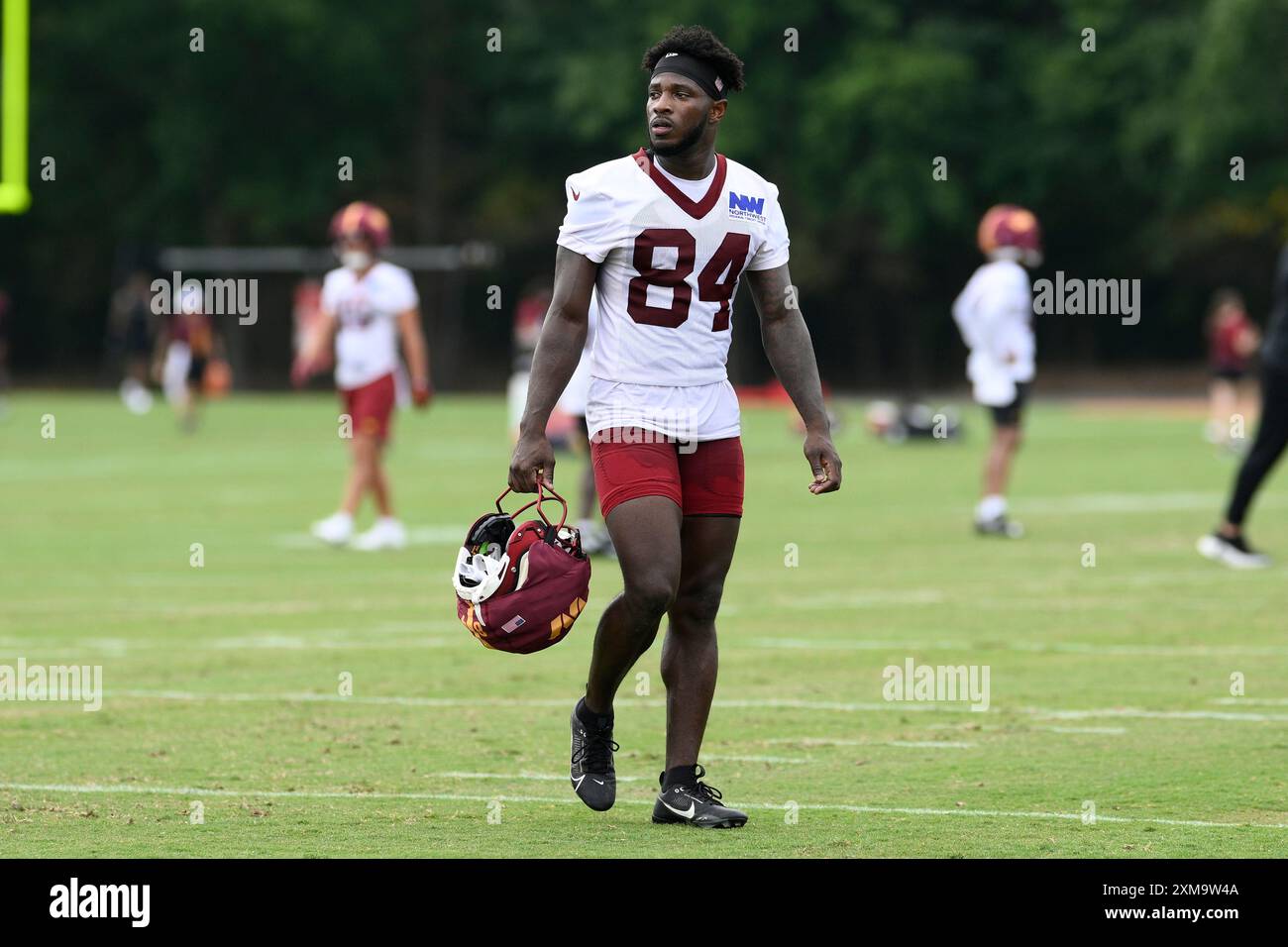 Washington Commanders wide receiver Davion Davis (84) after NFL ...