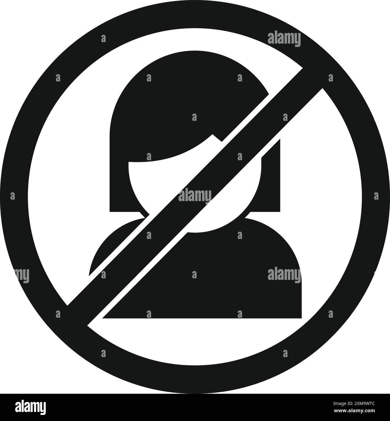 Simple icon representing the concept of gender inequality, perfect for ...