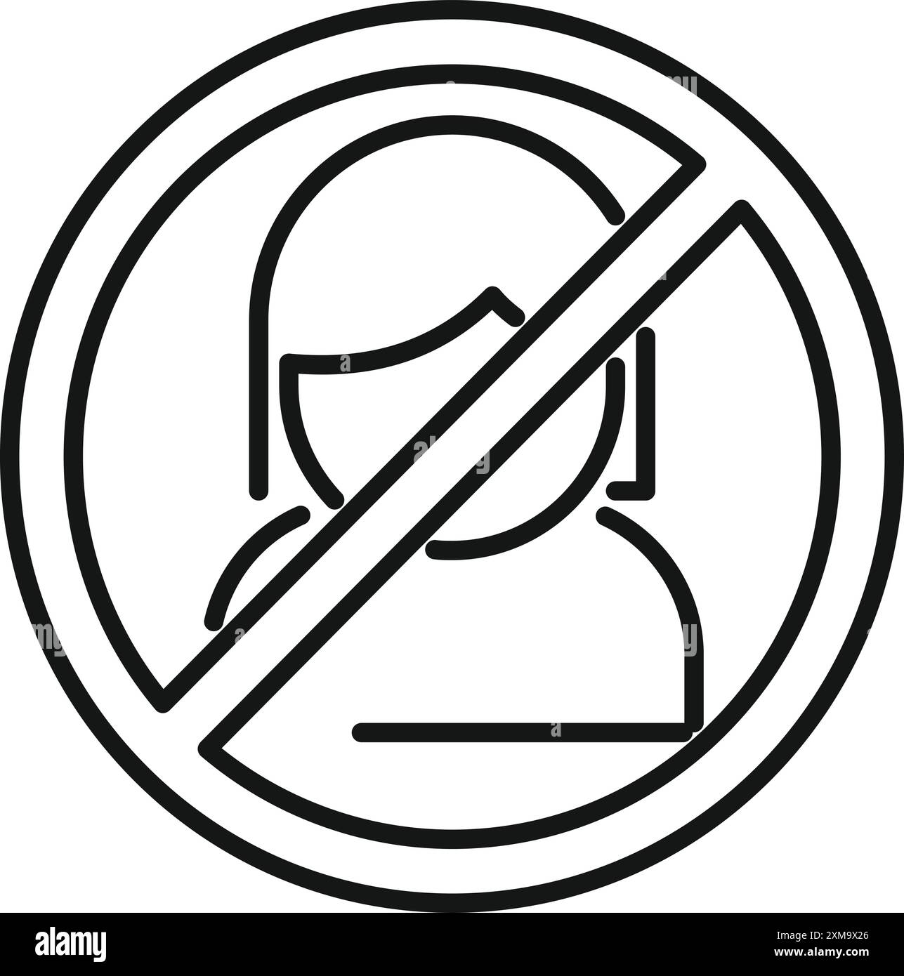 Warning medical isolation sign Black and White Stock Photos & Images ...