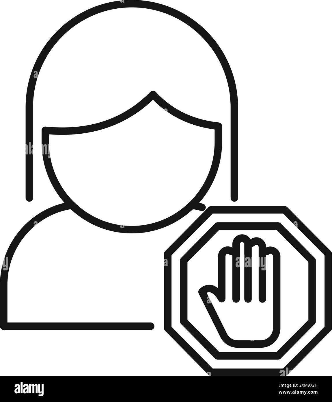 Womens rights are human rights sign Black and White Stock Photos ...