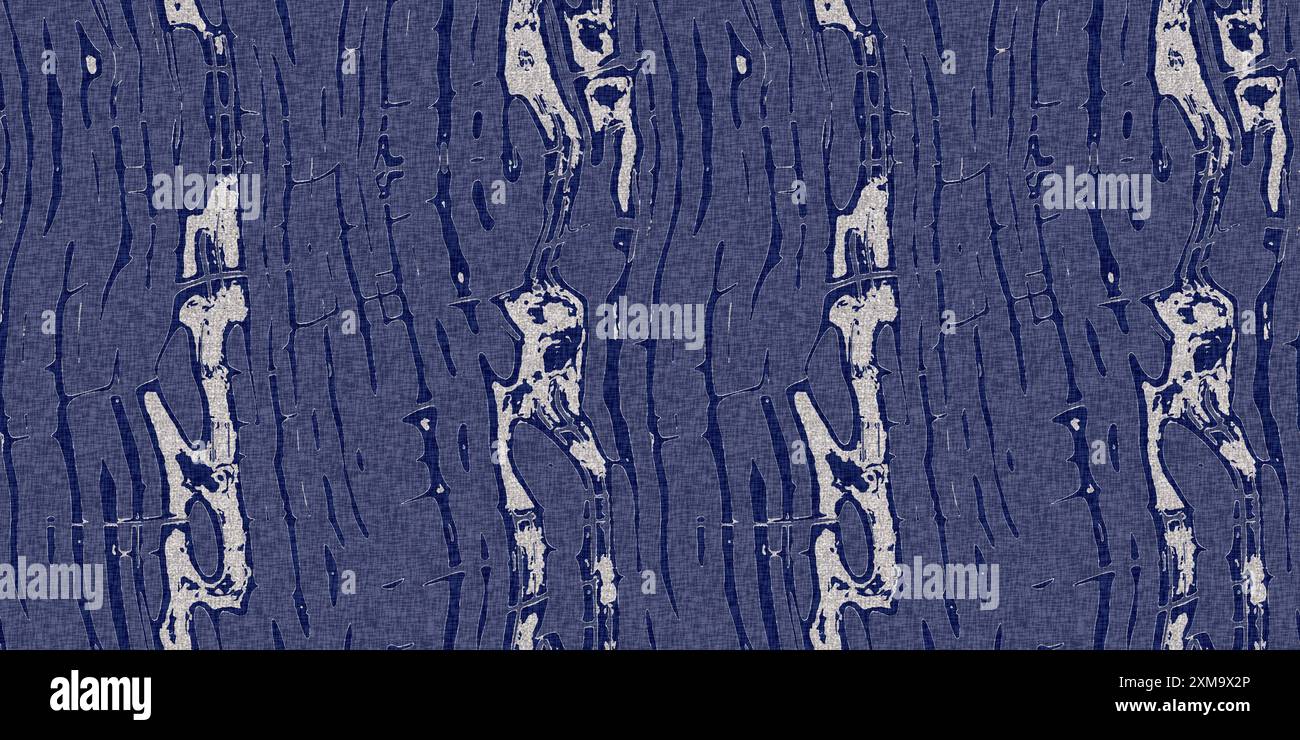 Denim blue dye effect seamless woven linen background, Distressed ink ...