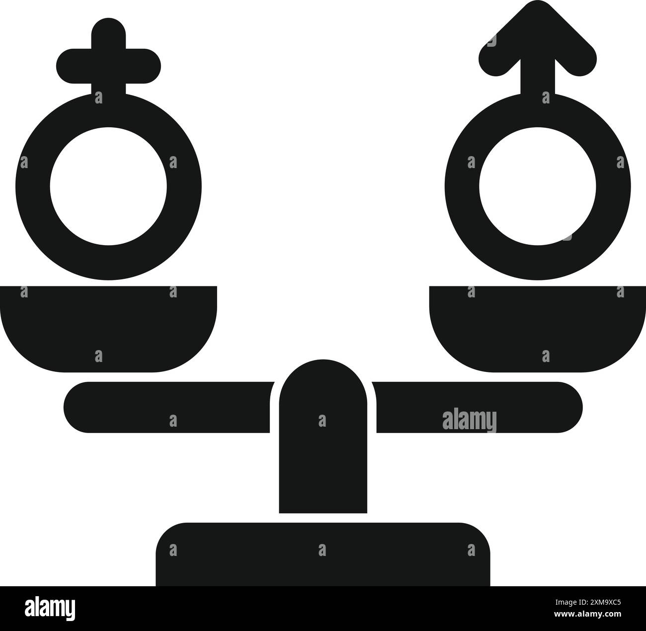 Gender equality symbols equal Black and White Stock Photos & Images - Alamy
