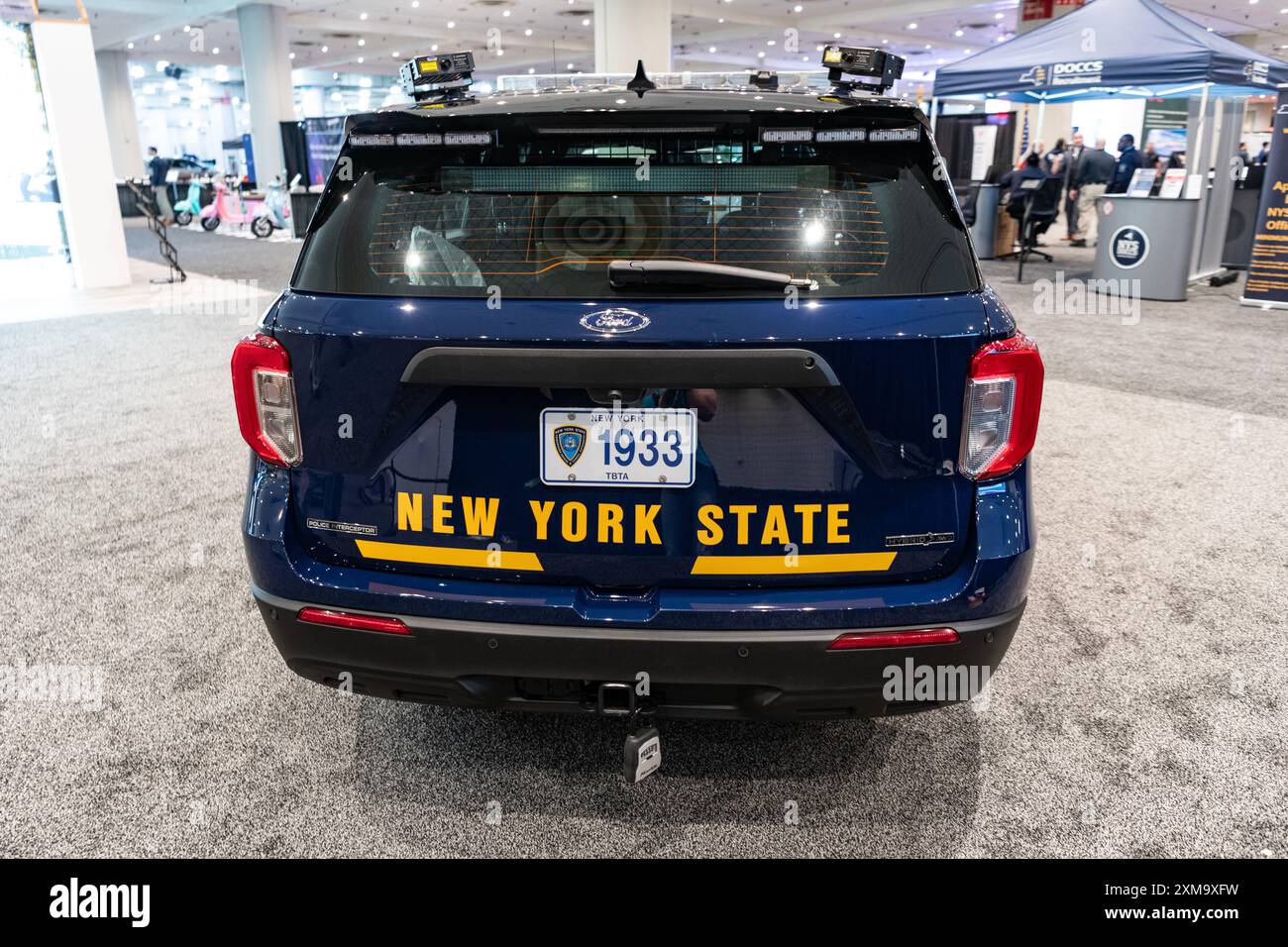 New York City, USA - March 27, 2024: Ford Explorer TBTA police car at ...