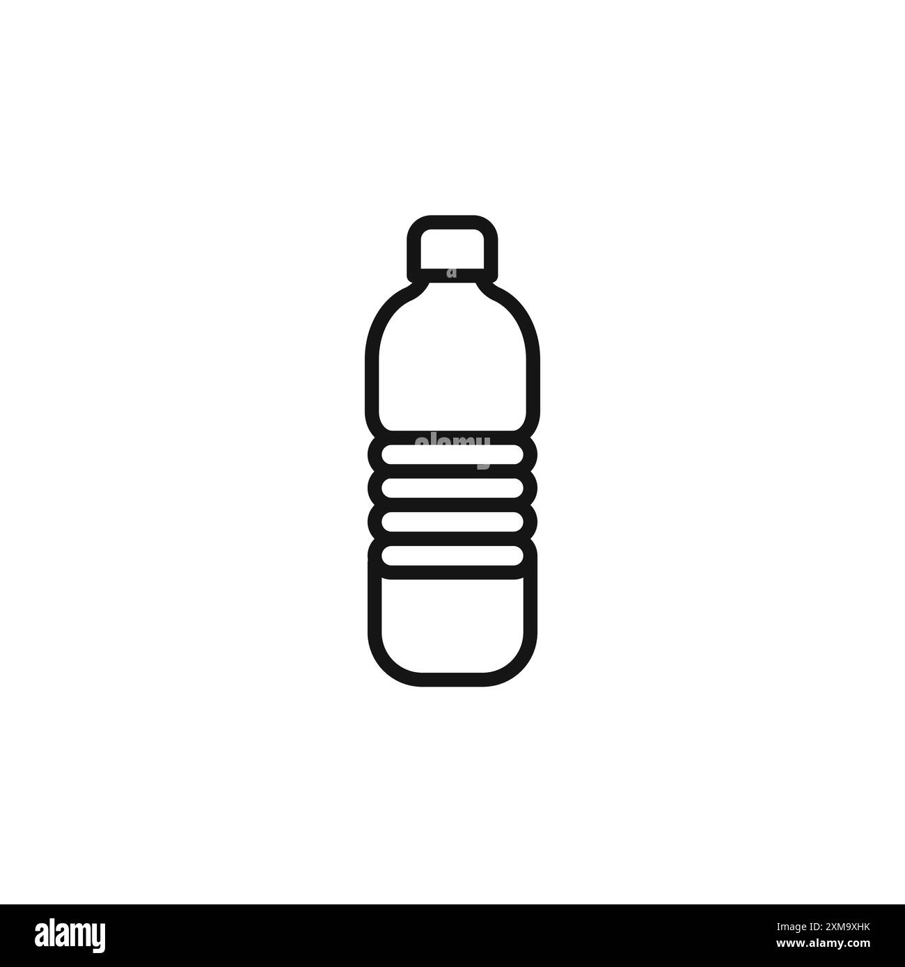 Bottle icon outline collection or set in black and white outline Stock ...