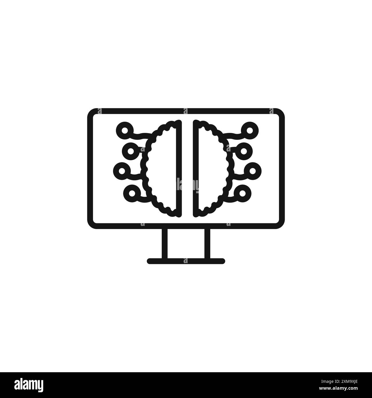 System chat icon outline Stock Vector Images - Alamy