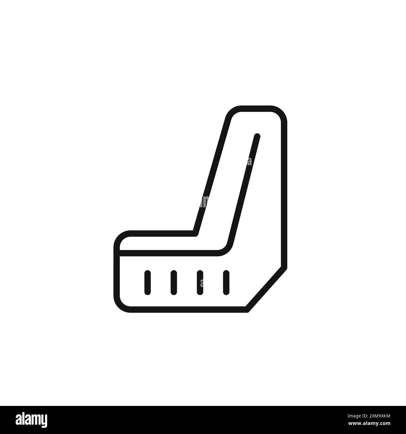 Car mud flap icon outline collection or set in black and white outline ...