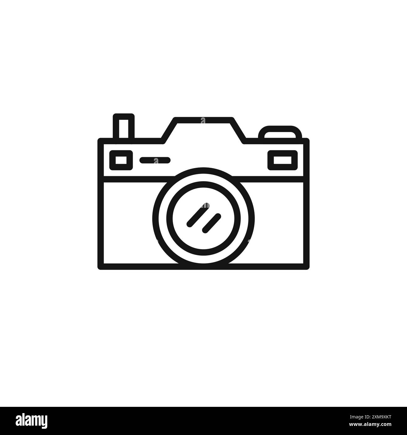 Camera icon outline collection or set in black and white outline Stock ...