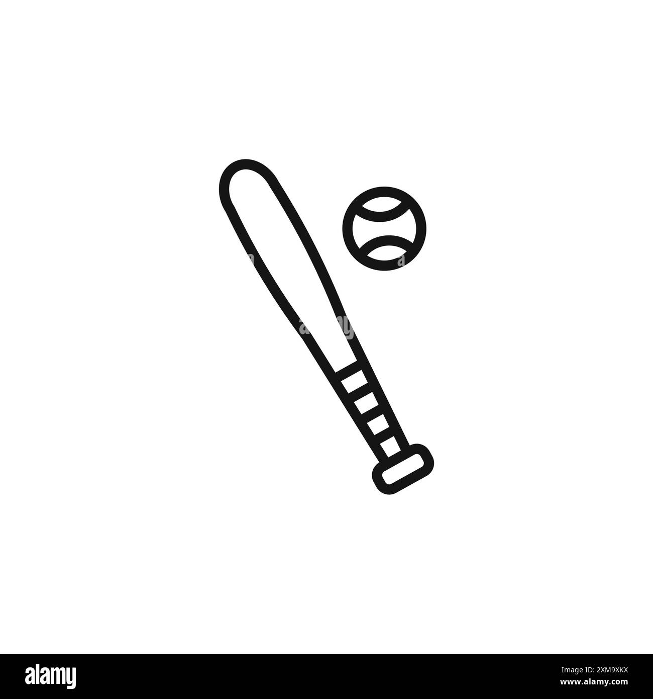 baseball sports icon outline collection or set in black and white ...