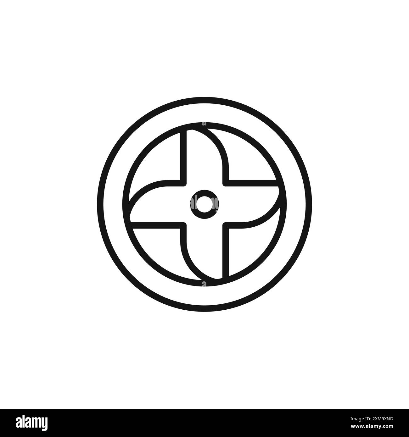 car wheel icon outline collection or set in black and white outline ...