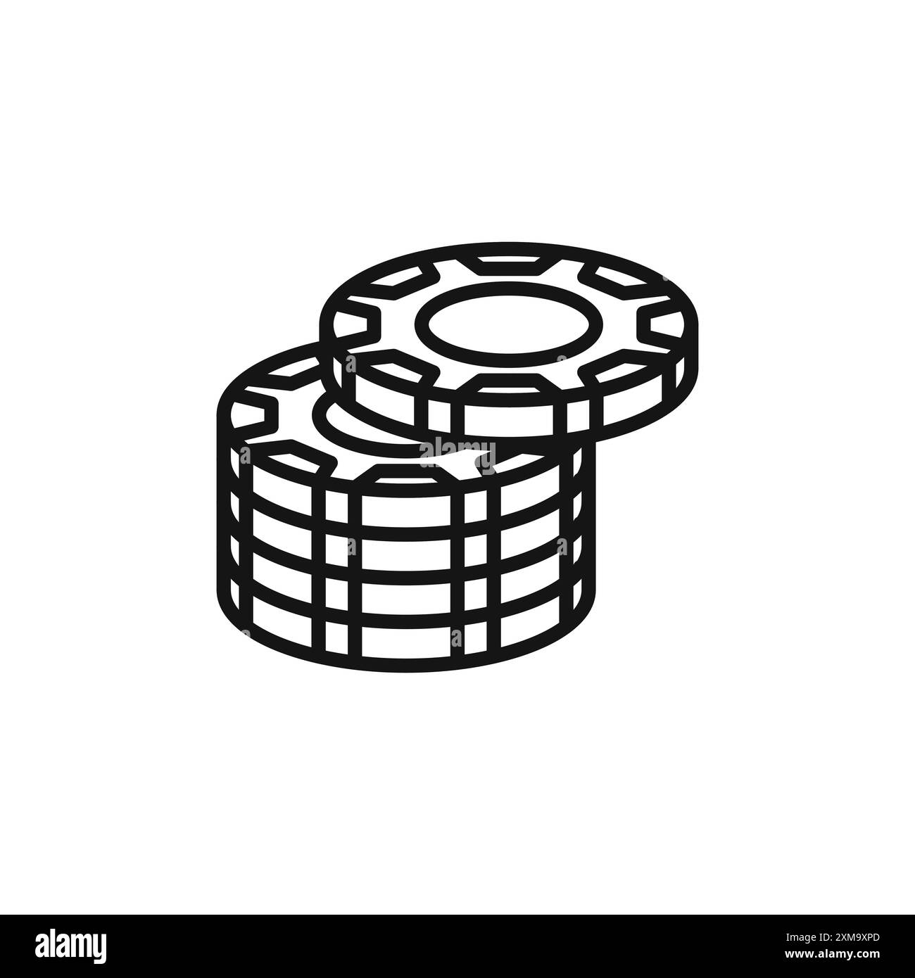 Gambling chips set Stock Vector Images - Alamy