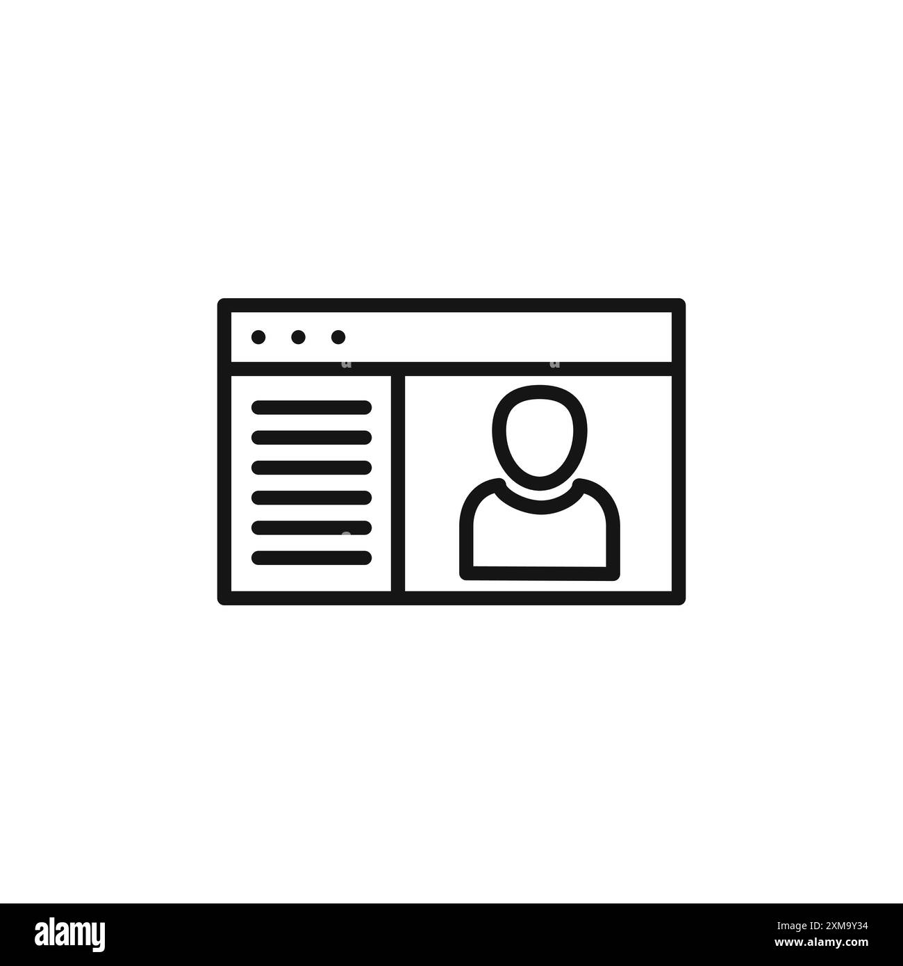 crm icon outline collection or set in black and white outline Stock Vector Image & Art - Alamy
