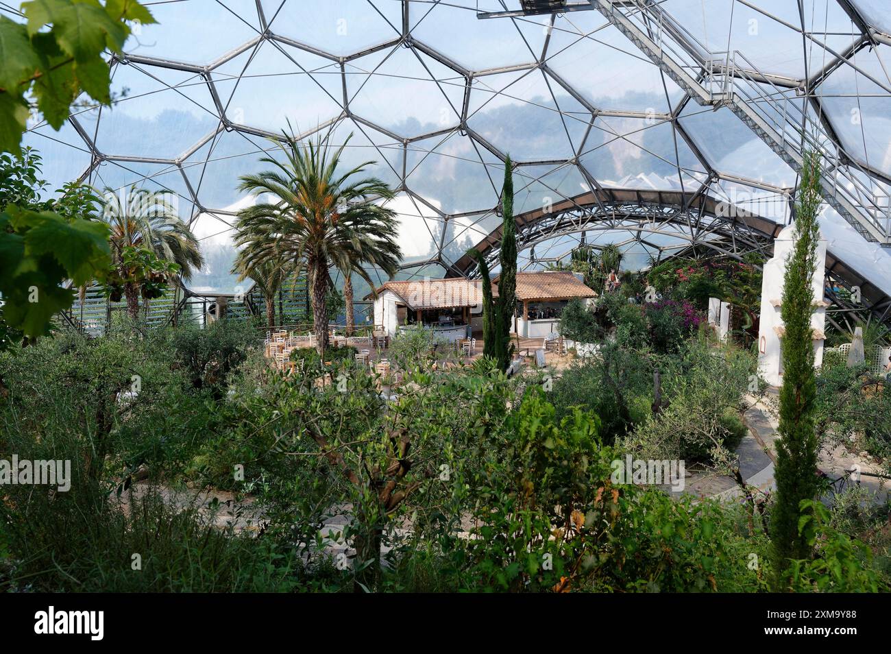 Interior view, Mediterranean Biome, The Eden Project, Tregrehan Mills ...
