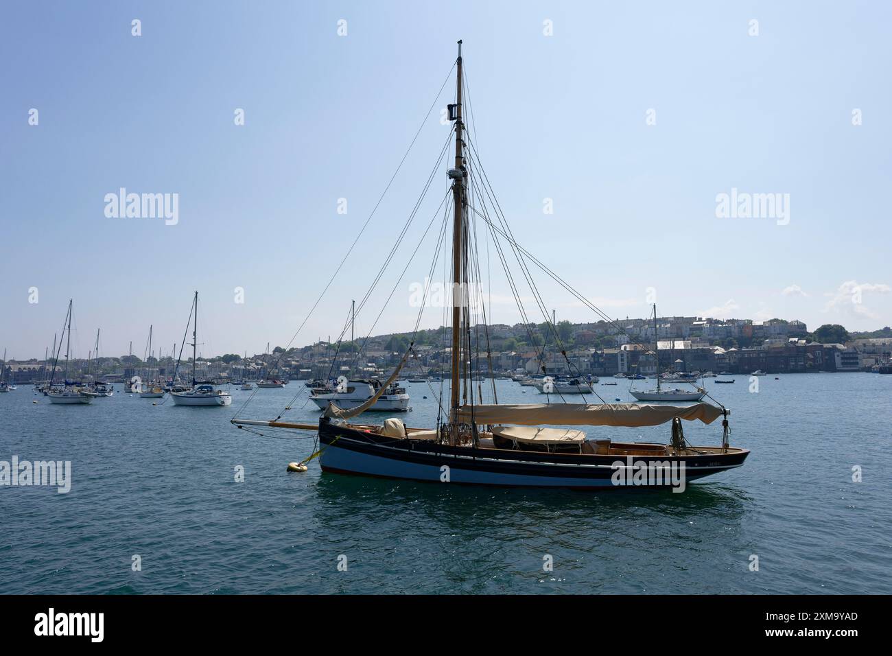 Sailing boat, Falmouth, England, Great Britain Stock Photo - Alamy