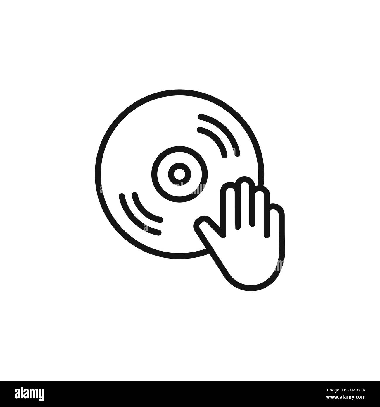 Dj icon outline collection Stock Vector Images - Alamy
