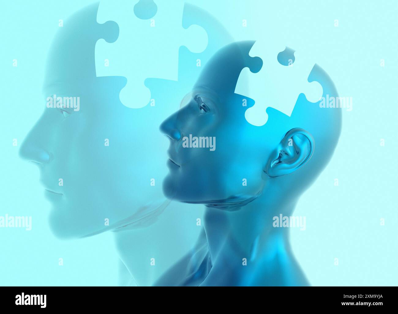 Memory loss, conceptual illustration Stock Photo - Alamy