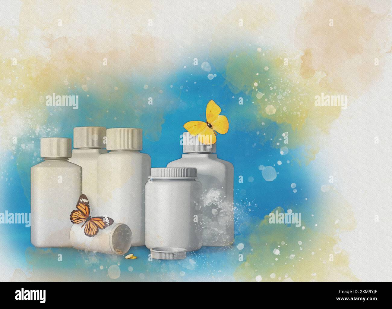 Medication butterfly illustration hi-res stock photography and images ...