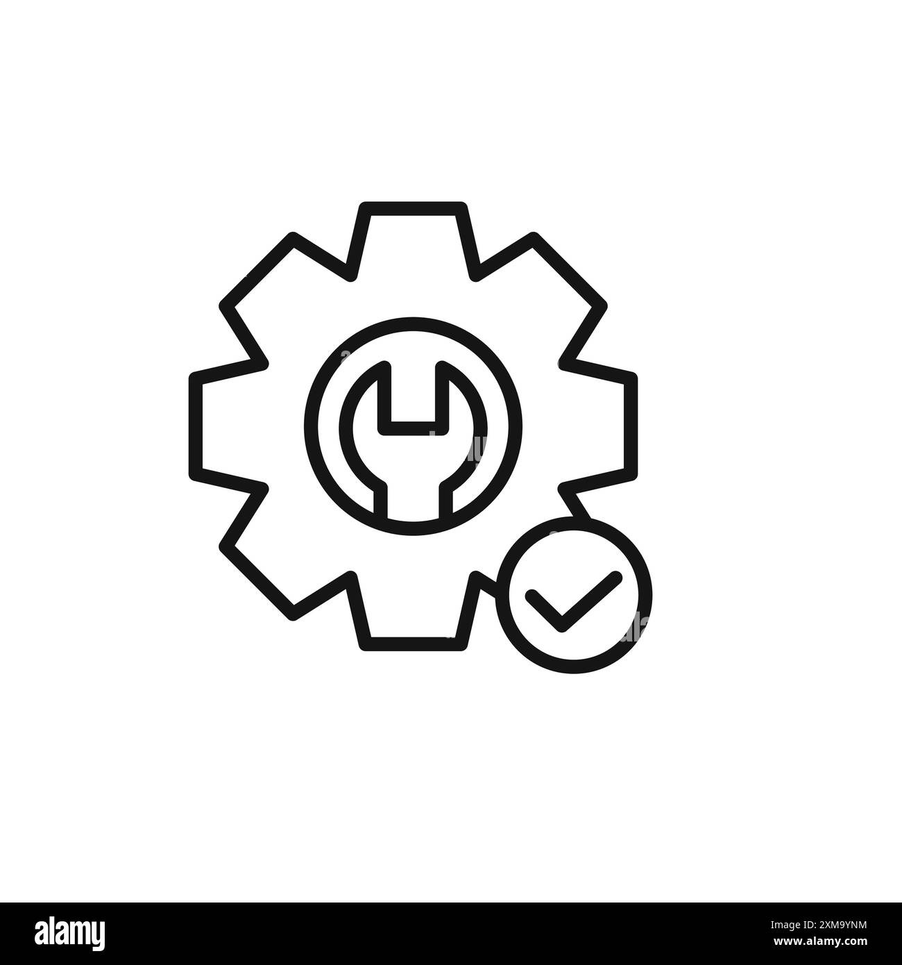Easy Installation icon outline collection or set in black and white ...